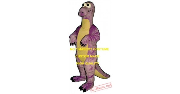 Purple Brontosaurus Mascot Costume