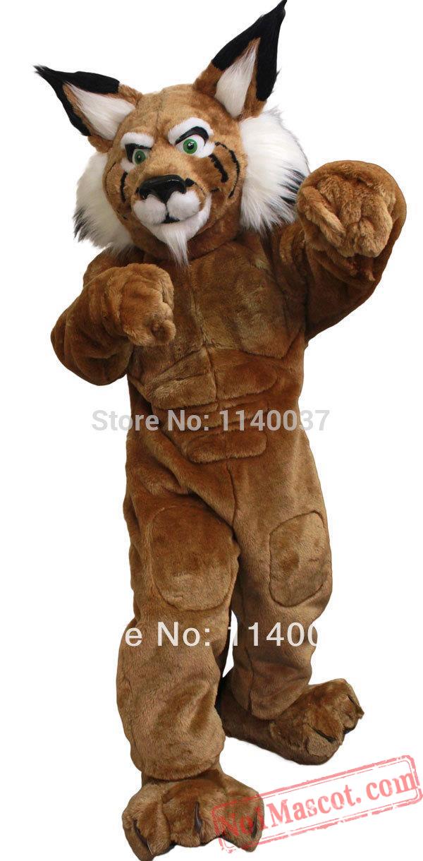 Bully Leopard Cat Tiger Cat Bobcat Mascot Costume