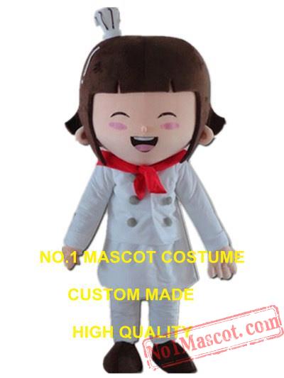 Chef Girl Mascot Costume