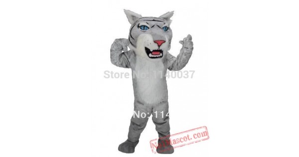 Professional Grey Wildcat Mascot