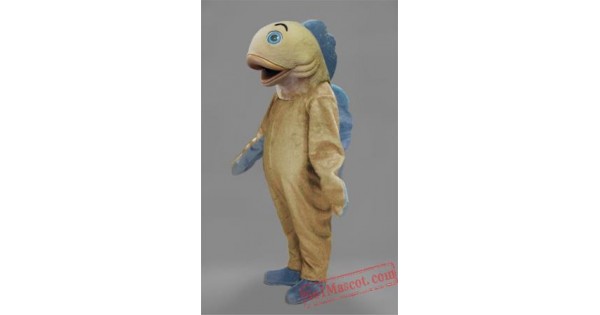 Blue Fin Fish Mascot Costume