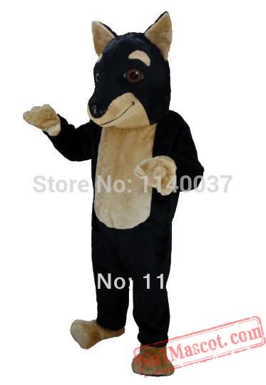 Doberman Dog Mascot Costume