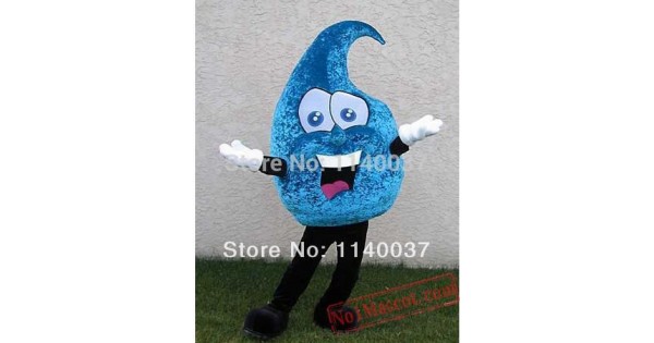 Drip Drop Raindrop Mascot Costume
