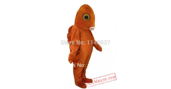 Orange Garibaldi Fish Mascot Costume