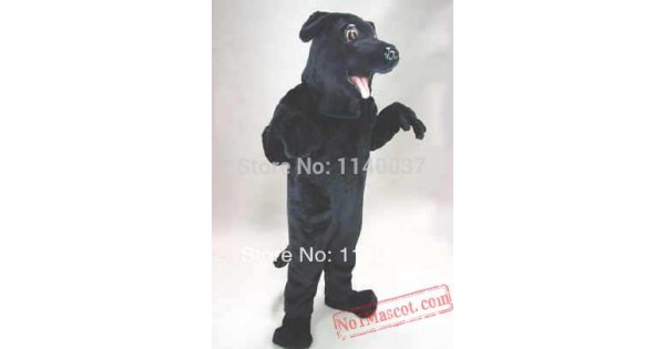 Black Lab Dog Mascot Costume