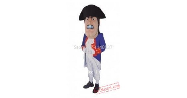 Costume Cosplay Revolutionary Colonial Soldier Mascot Costume