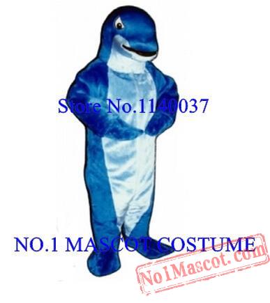 Blue Barracuda Mascot Fish Costume