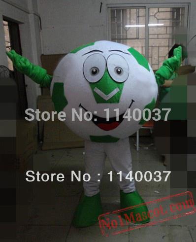Green Soccer Football Mascot Costume