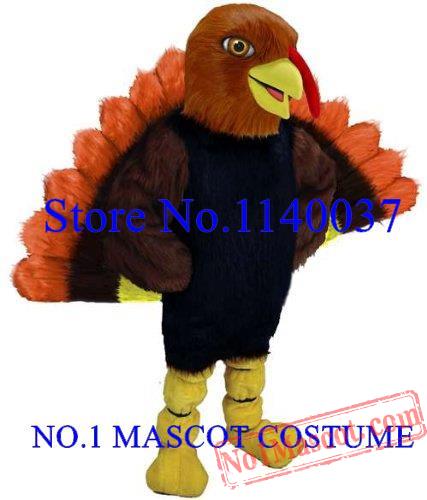 Thanksgiving Day Tom Turkey Mascot Adult Costume
