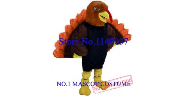 Thanksgiving Day Tom Turkey Mascot Adult Costume
